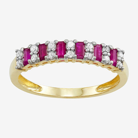Click here for Womens Lead Glass-Filled Red Ruby & 1/4 CT. T.W. G... prices