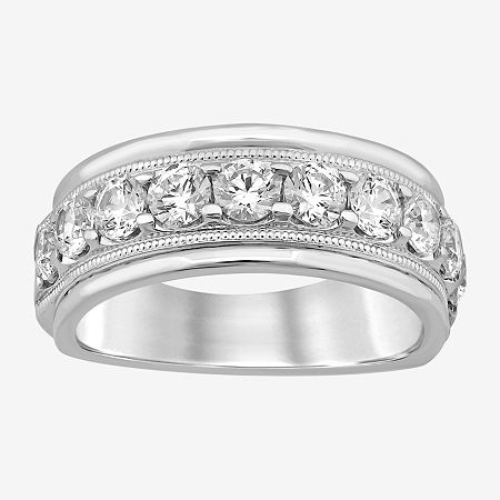 Click here for Mens 5MM 2 CT. T.W. Natural White Diamond 10K Whit... prices