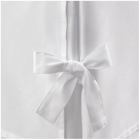 Laura Ashley Tailored Corner Ties Bedskirt  Twin - White