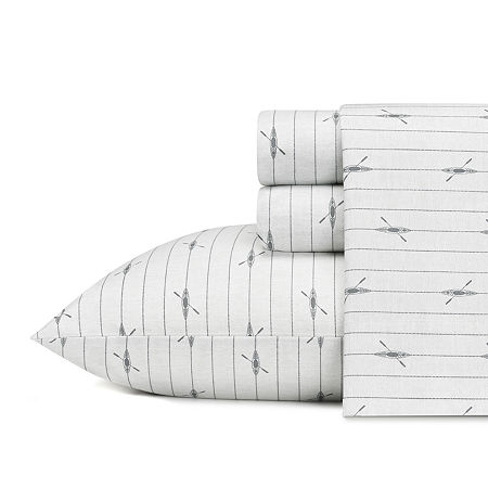 Eddie Bauer Printed 100 Cotton Percale 3-Pc. Sheet Set  Twin Xl - Downstream