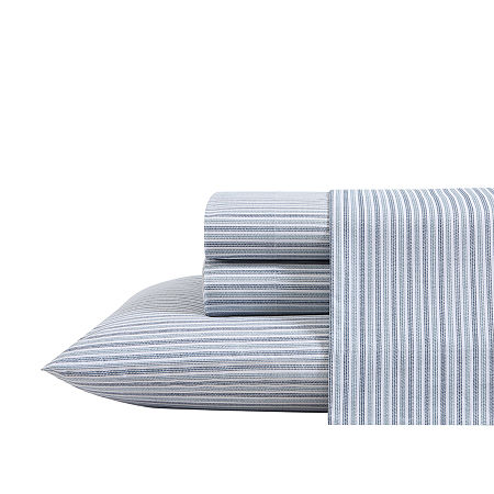 Eddie Bauer Ticking Stripe Cotton Percale Sheet Set