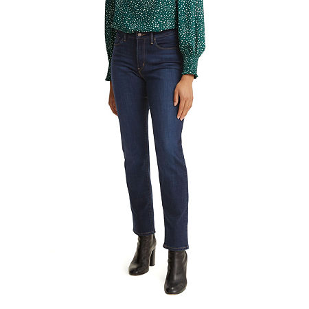 Levis Womens Mid Rise Classic Straight Jean  16 Long  Blue