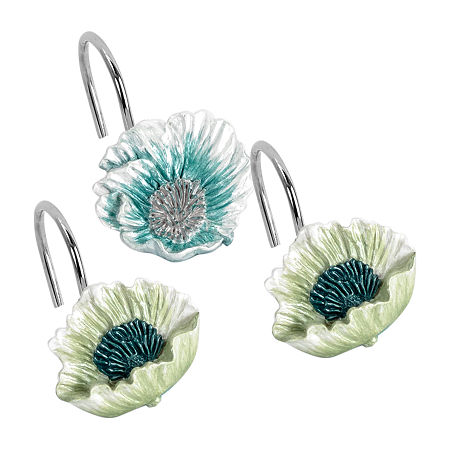Click here for Popular Bath Poppy Fields Shower Curtain Hooks  On... prices