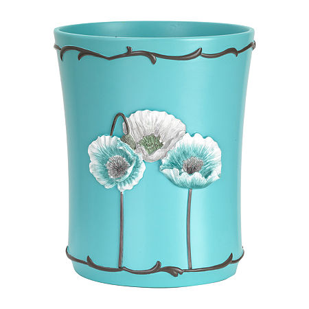 Click here for Popular Bath Poppy Fields Trash Can  One Size  Blu... prices