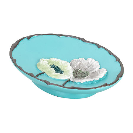 Click here for Popular Bath Poppy Fields Soap Dish  One Size  Blu... prices