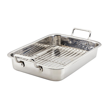 Click here for Farberware Stainless Steel 17X12.25 Roaster with R... prices