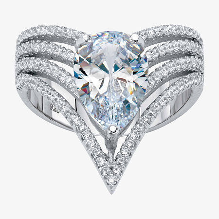 Click here for Diamonart Womens 3 1/2 CT. T.W Cubic Zirconia Plat... prices
