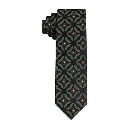 Click here for J. Ferrar Geometric Tie  One Size  Green prices