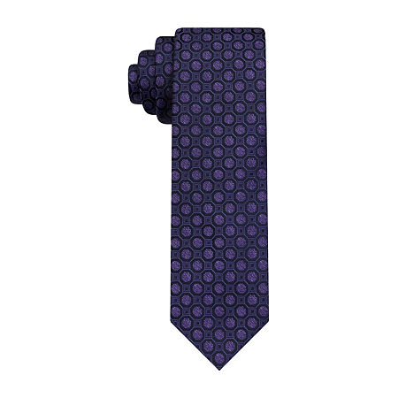 Click here for J. Ferrar Geometric Tie  One Size  Purple prices