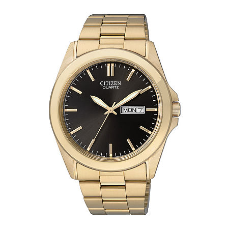 Click here for Citizen Mens Gold-Tone Stainless Steel Watch BF058... prices