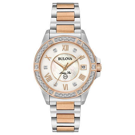 Click here for Bulova Marine Star Womens Diamond Accent Two Tone... prices