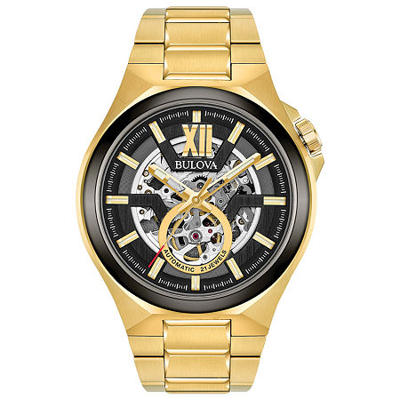 Click here for Bulova Maquina Mens Automatic Gold Tone Stainless... prices