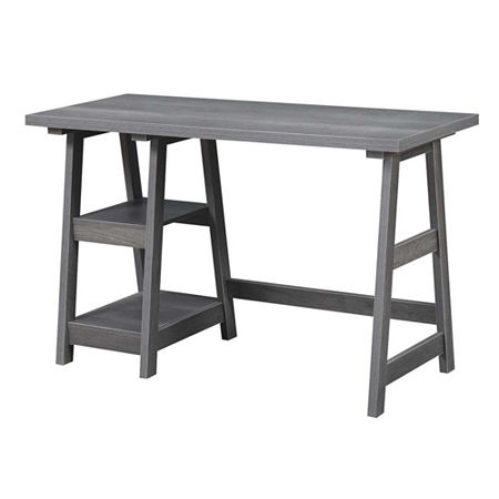 Click here for Booker Trestle Desk  One Size  Gray prices