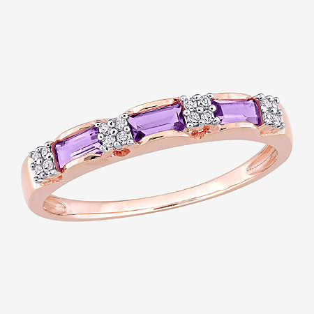 Click here for Womens Diamond Accent Genuine Purple Amethyst 10K... prices