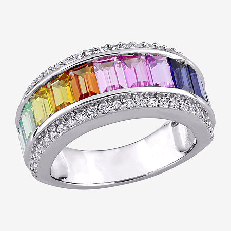 Click here for Womens Lab Created Multi Color Sterling Silver Sta... prices