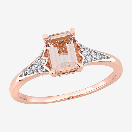 Click here for Womens Genuine Pink Morganite 10K Rose Gold Cockta... prices