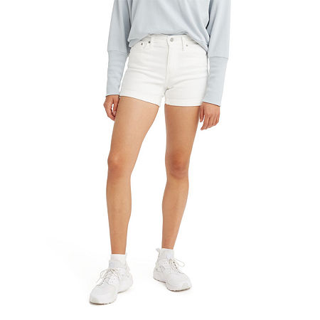 Click here for Levis Womens Mid Rise 4 1/2 Denim Short  28  White prices
