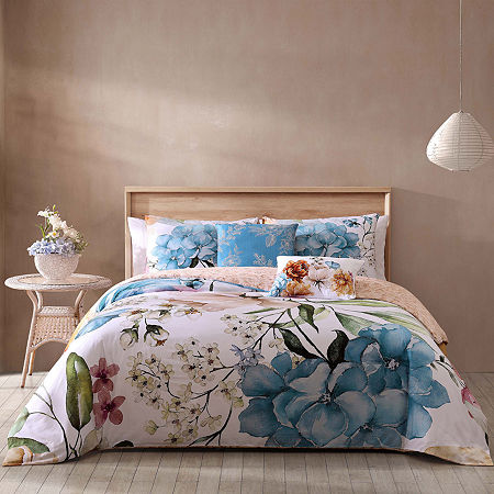 Click here for Bebejan Maia Blue Bedding 200 Thread Count 100 Cot... prices