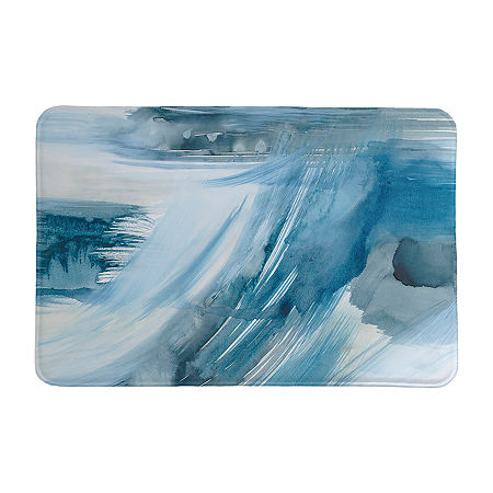 Click here for Kathy Ireland Abstract Blues Memory Foam Bath Rug... prices