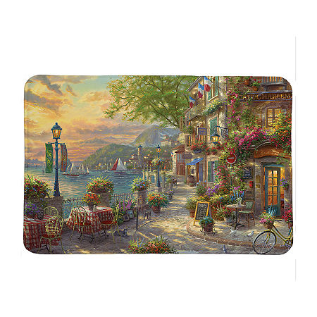 Click here for Thomas Kinkade French Riviera Cafe Memory Foam Bat... prices