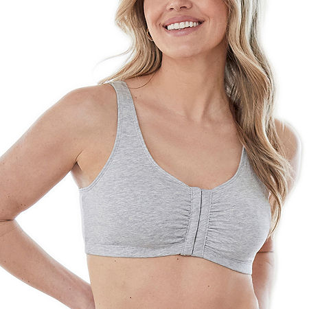 Womens Bestform Cotton Front Close Wire-Free Sports Bra 5006014