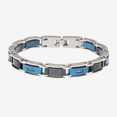 Click here for (H-I / I1) Mens Stainless Steel 8 1/2 Inch Link Br... prices