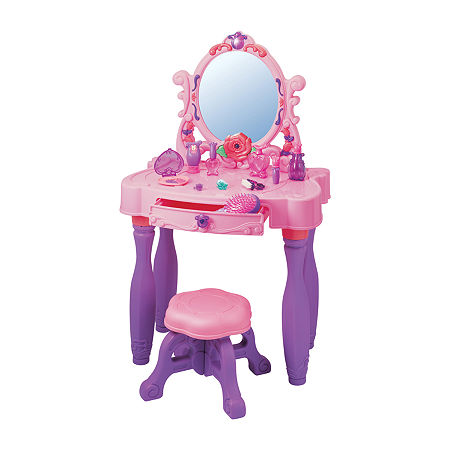 Click here for Red Box Light Up Princess Vanity Table  One Size prices