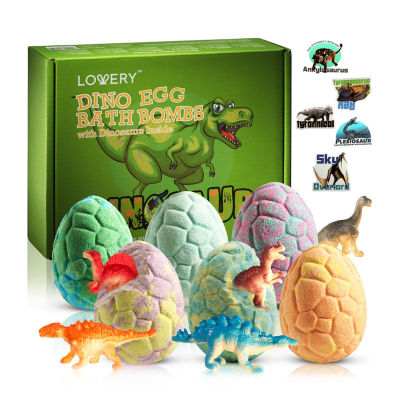 Lovery 12-Pc. Dinosaur Gift Set 6 Bath Bomb Toys With Surprises Inside ...