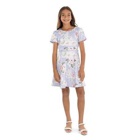 Click here for Speechless Big Kid Girls Short Sleeve Floral Skate... prices