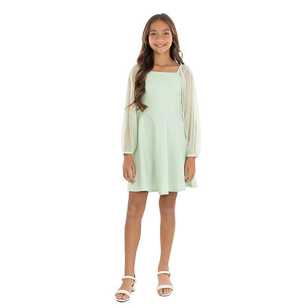 Click here for Speechless Big Kid Girls Long Sleeve Skater Dress... prices