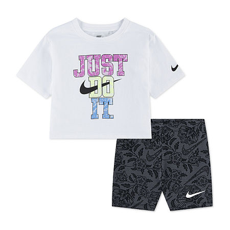 Click here for Nike Toddler Girls 2-pc. Short Set  4t  Black prices
