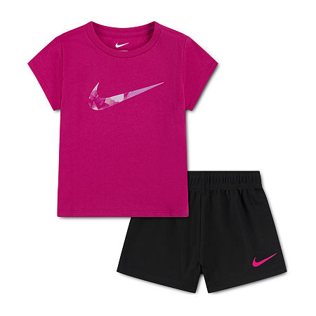 Click here for Nike Toddler Girls 2-pc. Short Set  4t  Black prices