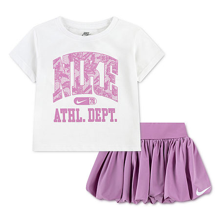 Click here for Nike Girls Toddler 2T-4T Graphic Crewneck T-Shirt... prices