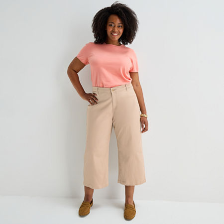Click here for Liz Claiborne Womens Plus Wide Leg Mid Rise Croppe... prices