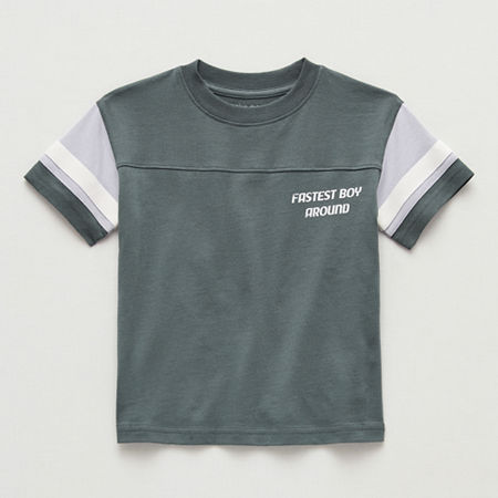 Click here for Okie Dokie Toddler & Little Boys Round Neck Elbow... prices