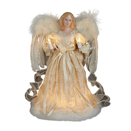 Click here for Kurt S. Adler UL 10-Light 12in. Ivory Angel Tree T... prices