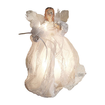 Click here for Kurt S. Adler 10-Light 9in. White Angel Tree Toppe... prices