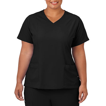 Click here for Jockey 2306 Womens Plus V Neck Short Sleeve Stretc... prices