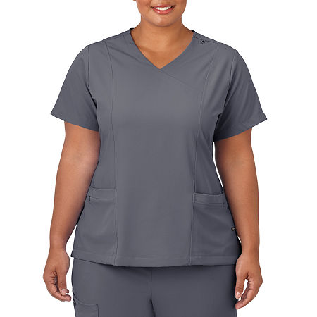 Click here for Jockey 2306 Womens Plus V Neck Short Sleeve Stretc... prices