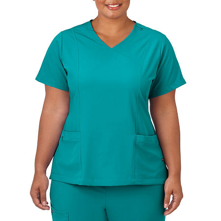 Click here for Jockey 2306 Womens Plus V Neck Short Sleeve Stretc... prices