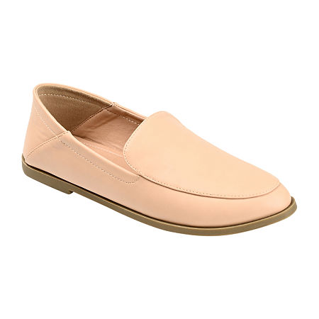 Journee Collection Womens Corinne Slip On Loafers - Nude