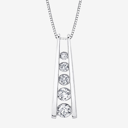 Click here for 5- Stone Ladder Sirena Womens 1/2 CT. T.W. Natural... prices
