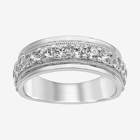 Click here for Mens 4.5MM 1 1/2 CT. T.W. Natural White Diamond 10... prices