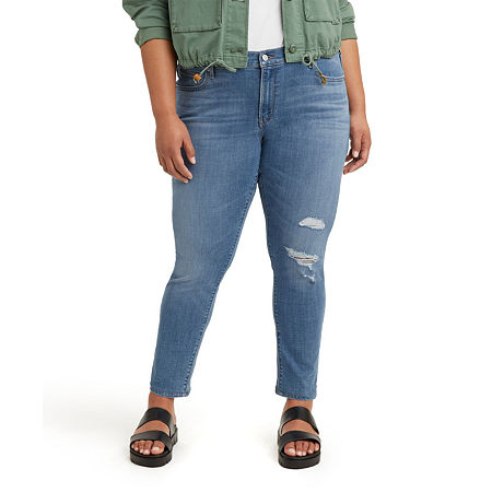 Click here for Levis Womens Plus 711 Mid Rise Skinny Jean  24w  B... prices