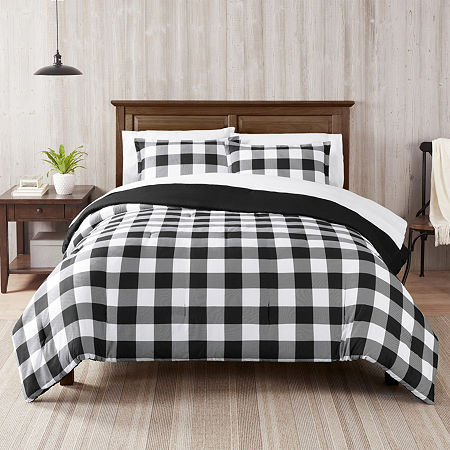 Click here for Serta Alex Midweight Comforter Set  One Size  Blac... prices
