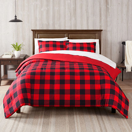 Click here for Serta Alex Midweight Comforter Set  One Size  Red prices