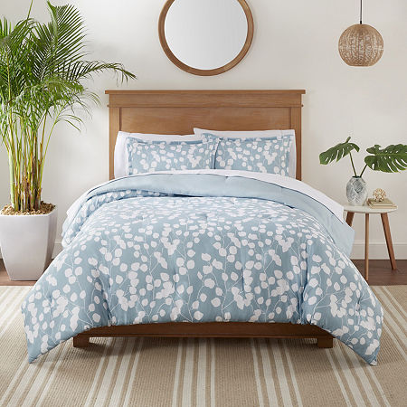 Click here for Serta Ellen Midweight Comforter Set  One Size  Blu... prices