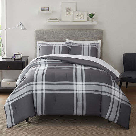 Click here for Serta Jax Midweight Comforter Set  One Size  Black prices