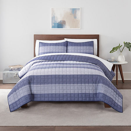 Click here for Serta Billy Quilt Set  One Size  Blue prices