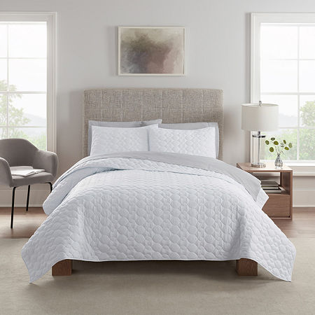 Click here for Serta Solid Quilt Set  One Size  White prices
